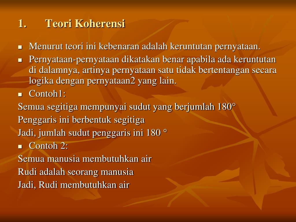 Ppt Teori Teori Kebenaran Powerpoint Presentation Free Download Id5781136
