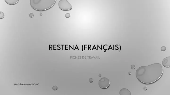 PPT - Restena (français) PowerPoint Presentation, free download - ID ...