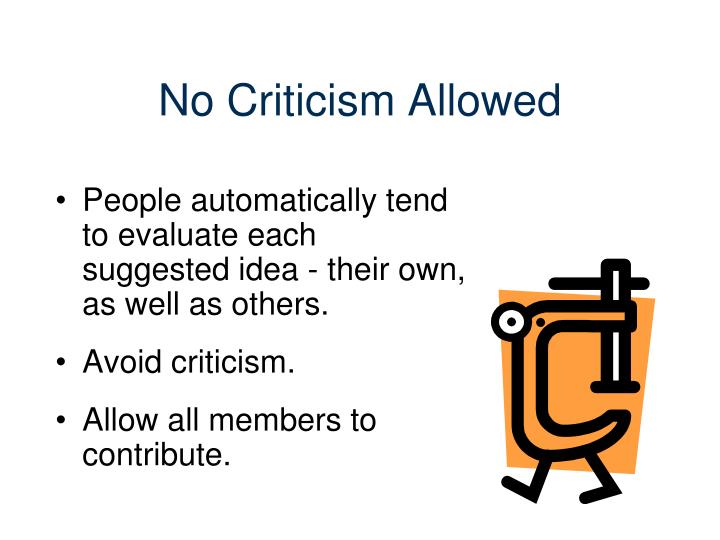 PPT - Rules for Brainstorming PowerPoint Presentation - ID:5781407