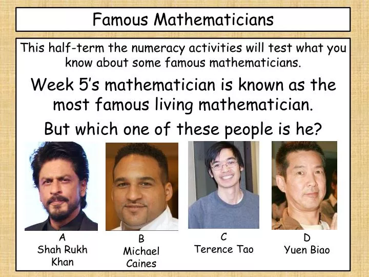 PPT - Famous Mathematicians PowerPoint Presentation, free download - ID ...