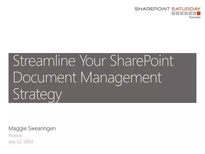PPT - Streamline Your SharePoint Document Management Strategy PowerPoint Presentation - ID:5783905