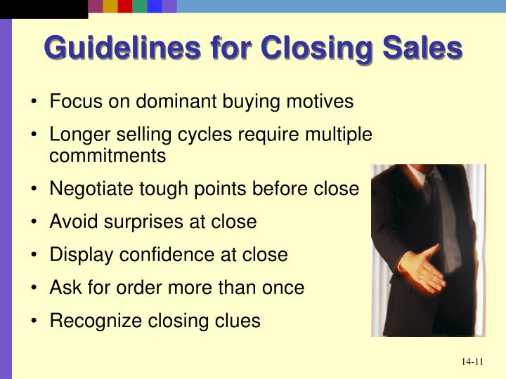 PPT - Closing the Sale and Confirming the Partnership PowerPoint ...
