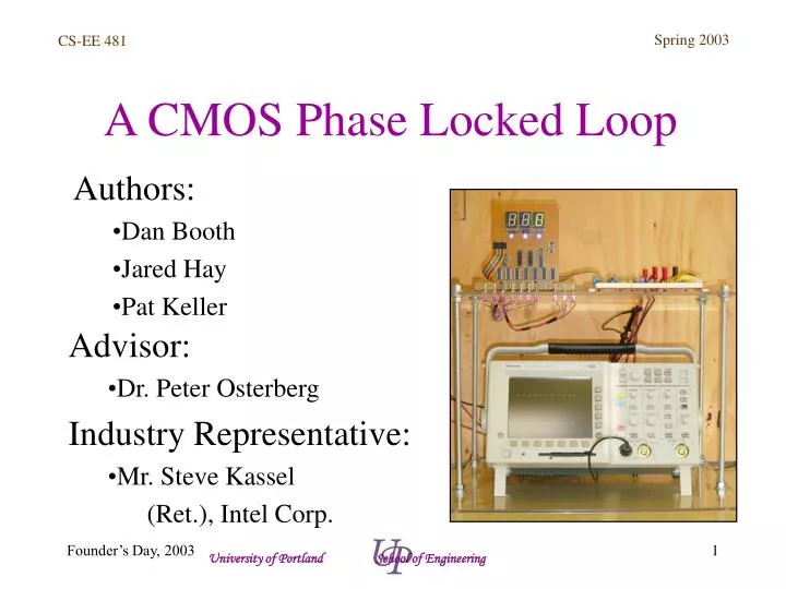 PPT - A CMOS Phase Locked Loop PowerPoint Presentation, free download ...