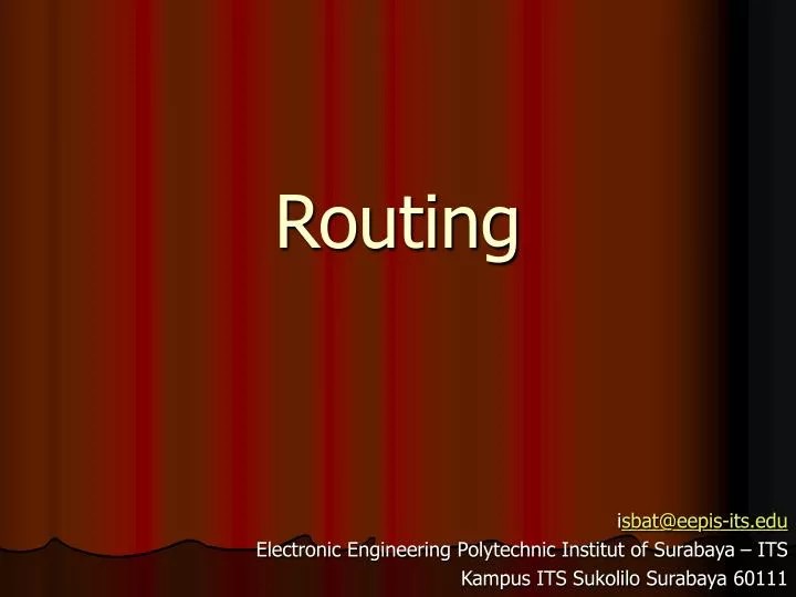 PPT - Routing PowerPoint Presentation, free download - ID:5787106