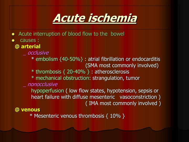 PPT - Bowel Ischemia PowerPoint Presentation - ID:5787723