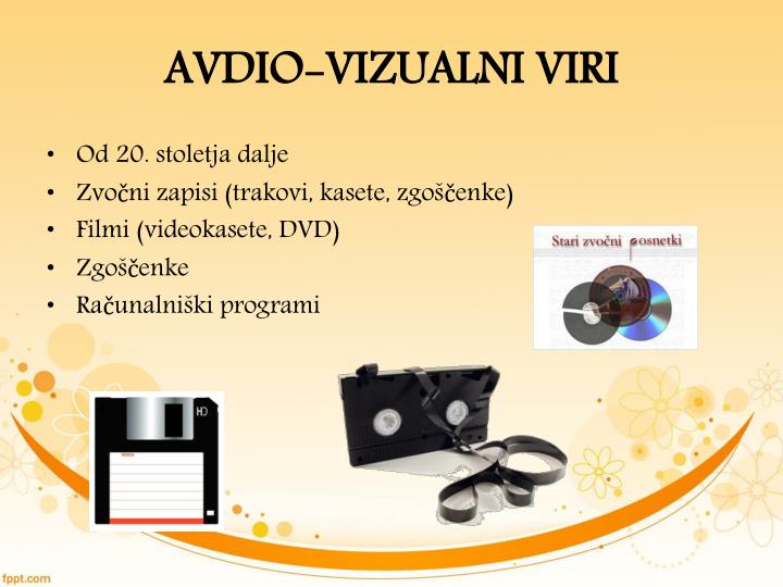 PPT - ZGODOVINSKI VIRI PowerPoint Presentation - ID:5787995