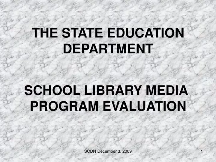 PPT - THE STATE EDUCATION DEPARTMENT PowerPoint Presentation, free ...