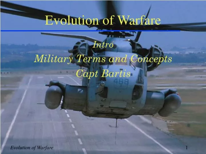 PPT - Evolution of Warfare PowerPoint Presentation, free download - ID ...
