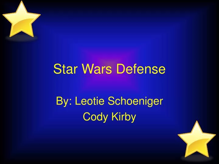 PPT - Star Wars Defense PowerPoint Presentation, free download - ID:5790541