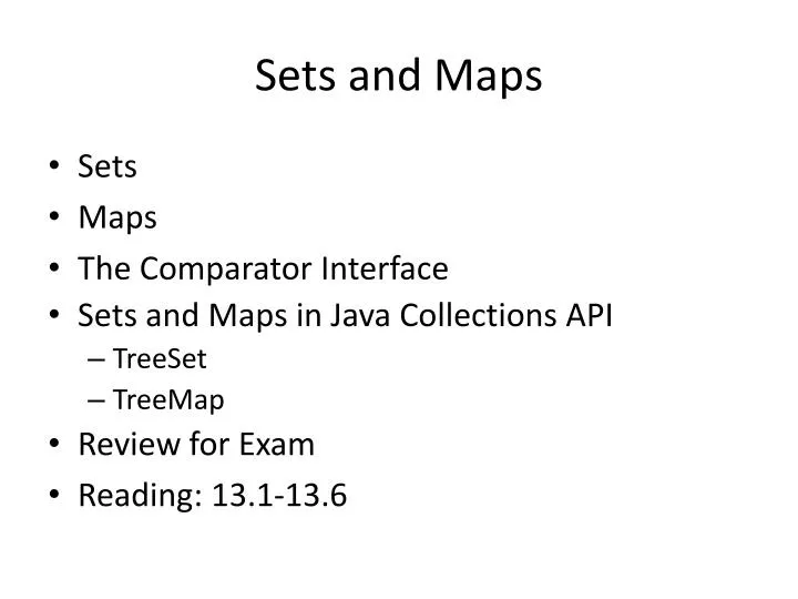 Ppt Sets And Maps Powerpoint Presentation Free Download Id5793714