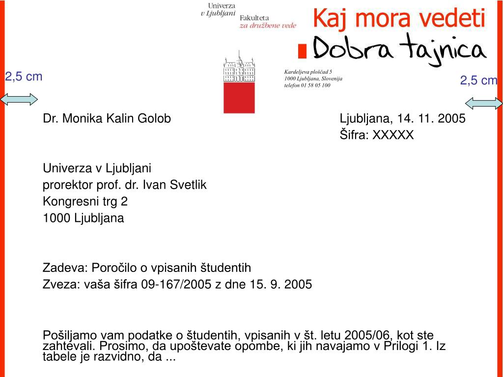 PPT - Dopis – zrcalo odličnosti? PowerPoint Presentation, free download ...