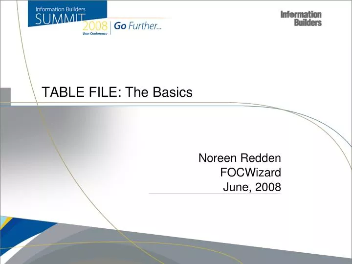 PPT - TABLE FILE: The Basics PowerPoint Presentation, free download ...