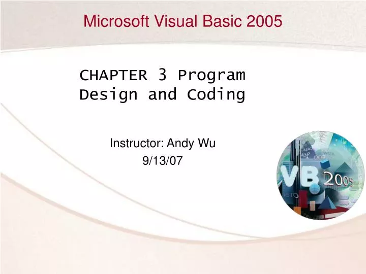 PPT - CHAPTER 3 Program Design and Coding PowerPoint Presentation, free ...