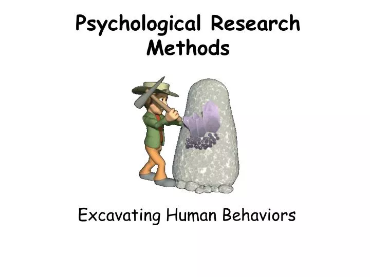 PPT - Psychological Research Methods PowerPoint Presentation, free ...