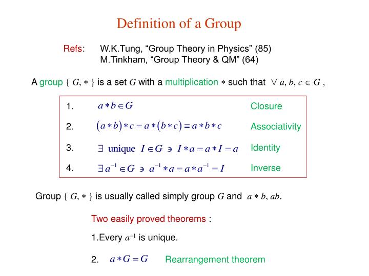 PPT - 17. Group Theory PowerPoint Presentation - ID:5797607