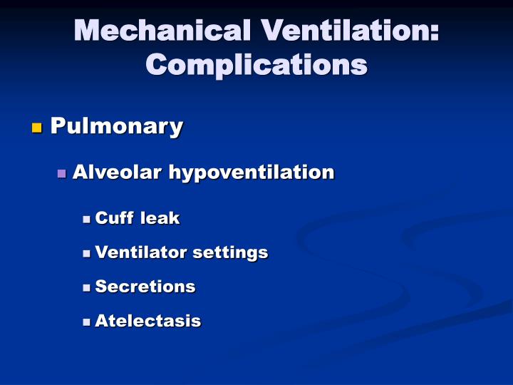 PPT - MECHANICAL VENTILATION PowerPoint Presentation - ID:5798775