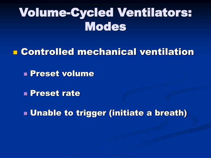 PPT - MECHANICAL VENTILATION PowerPoint Presentation - ID:5798775