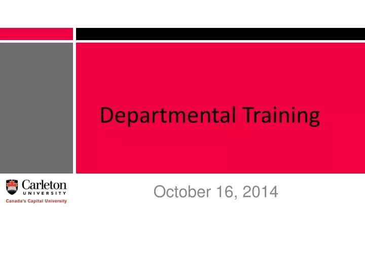 PPT - Departmental Training PowerPoint Presentation, free download - ID ...