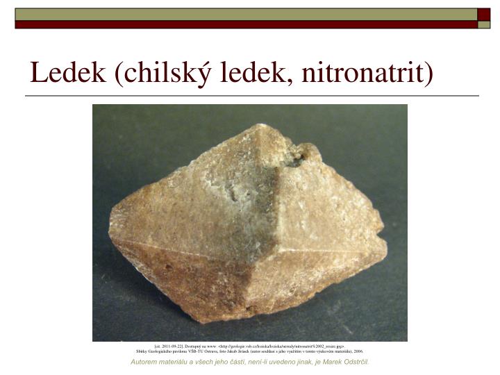 PPT - Mineralogický systém V. Dusičnany VI. Sírany VII. Fosforečnany ...