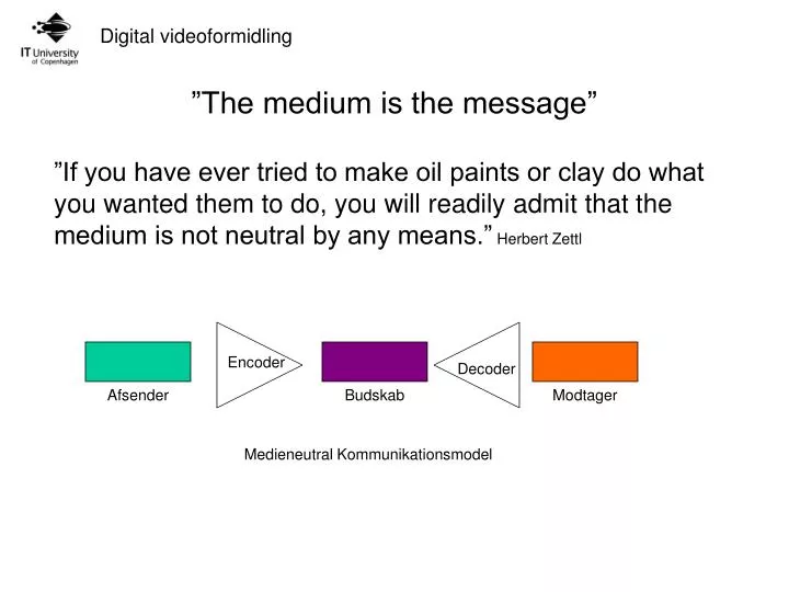 PPT - ”The medium is the message” PowerPoint Presentation, free ...