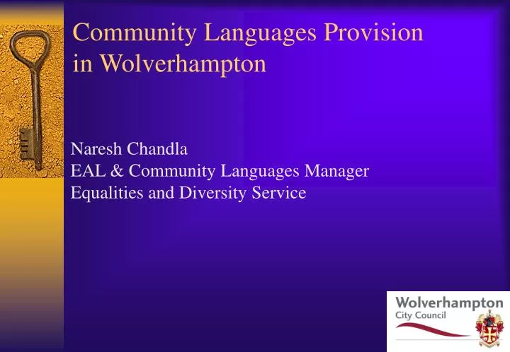 PPT - Community Languages Provision in Wolverhampton PowerPoint ...