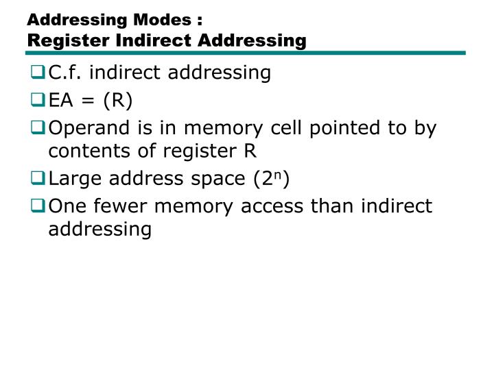 Ppt Instruction Sets Characteristics Functions Addressing Modes Powerpoint Presentation Id