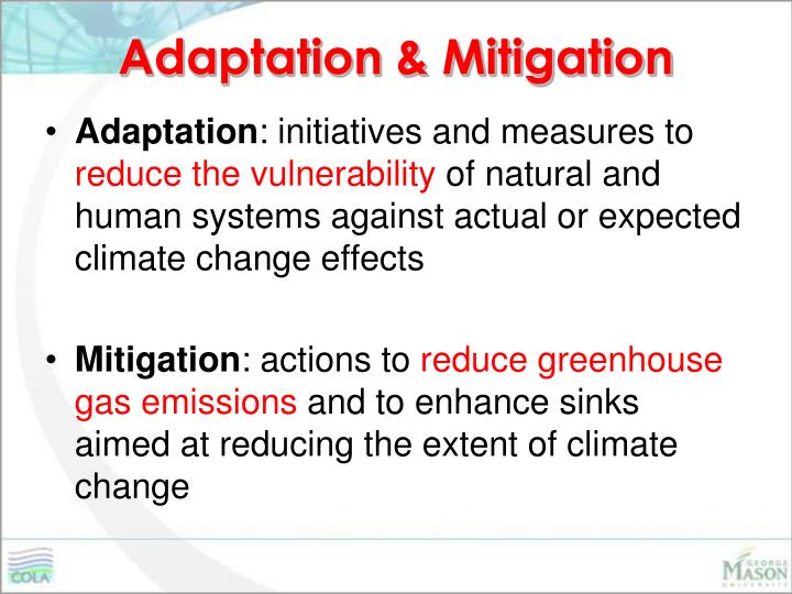PPT - Adaptation and Mitigation of Global Climate Change (2) PowerPoint ...
