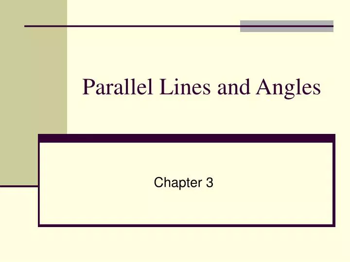 PPT - Parallel Lines and Angles PowerPoint Presentation, free download ...