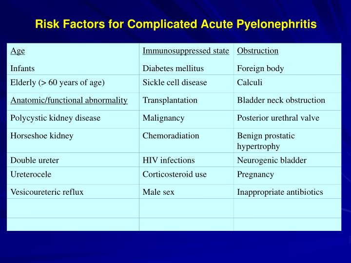 PPT - ACUTE PYELONEPHRITIS PowerPoint Presentation - ID:5804875