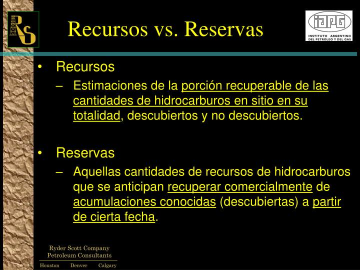 PPT - Evaluación y Clasificación De Reservas de Hidrocarburos Mendoza ...