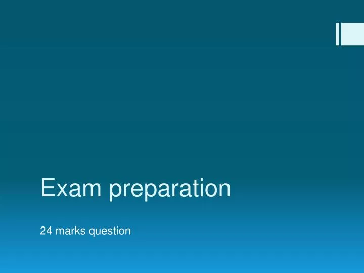 PPT - Exam preparation PowerPoint Presentation, free download - ID:5805807