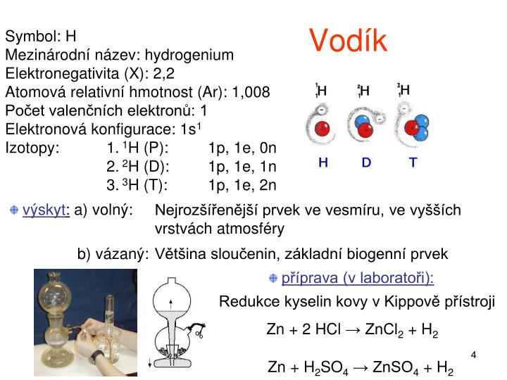 PPT - ANORGANICKÁ CHEMIE Vodík, kyslík, peroxid vodíku a voda ...