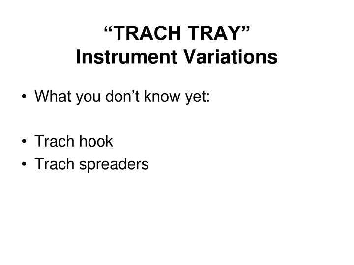 PPT - Specialty Instrument Trays PowerPoint Presentation - ID:5809096