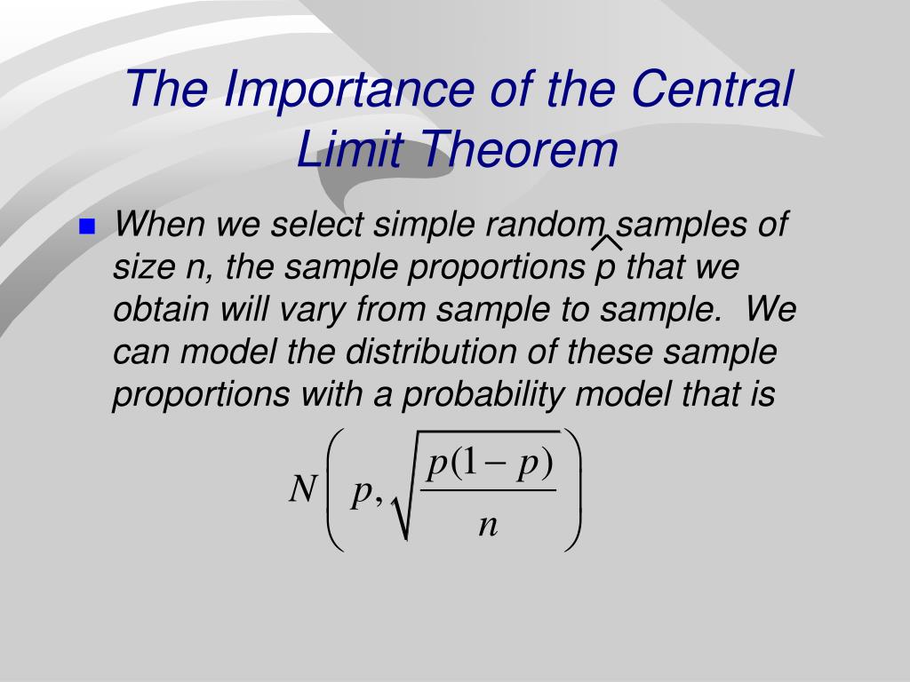 Ppt The Central Limit Theorem Powerpoint Presentation Free Download