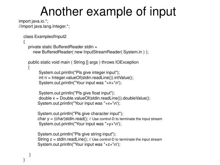 PPT - Another example of input PowerPoint Presentation, free download ...
