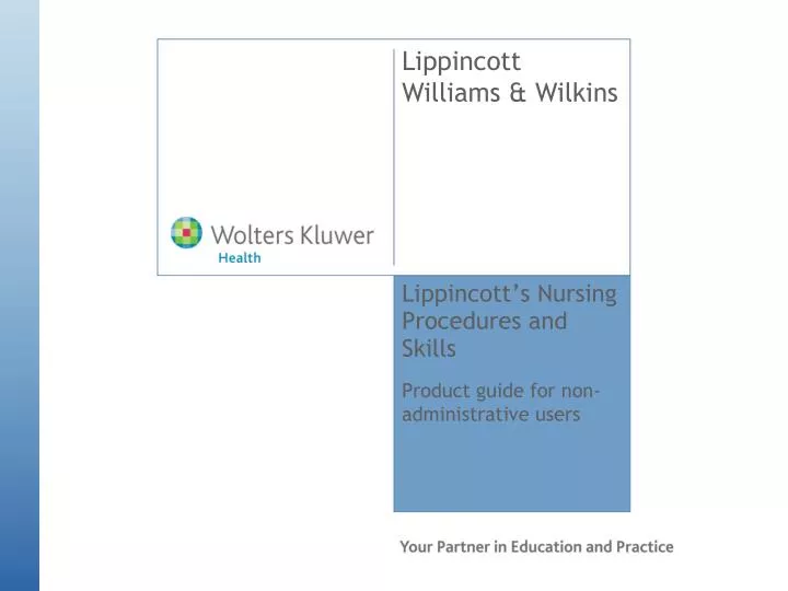 PPT - Lippincott’s Nursing Procedures and Skills PowerPoint ...