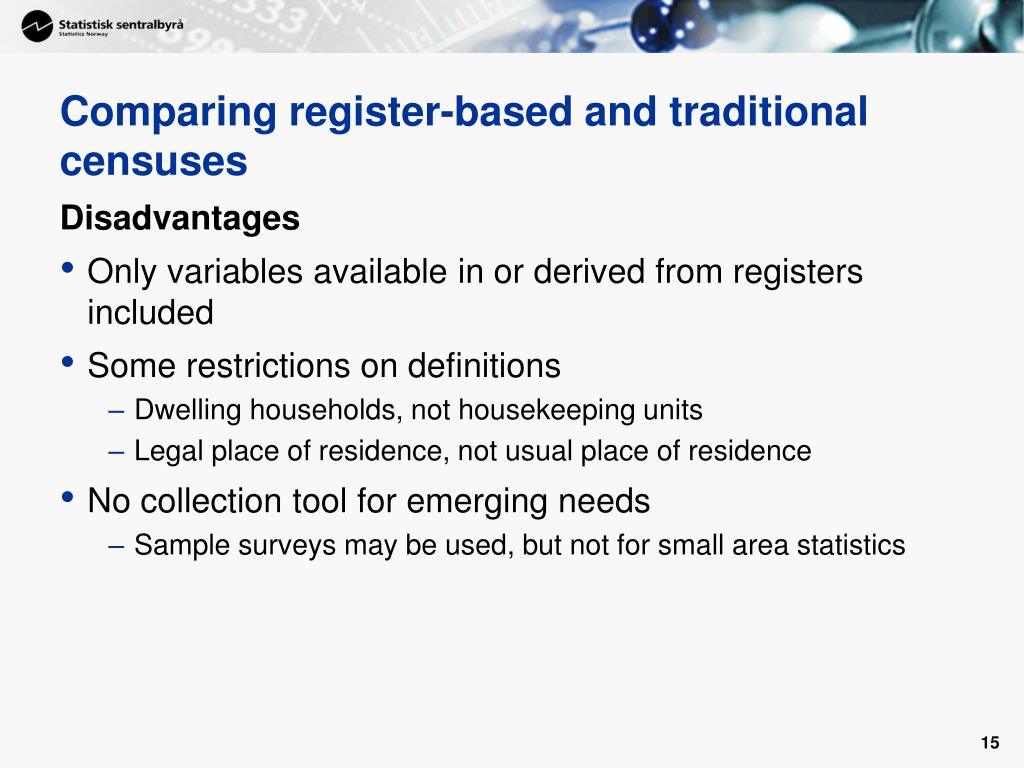 PPT - Statistical Training Course Use of Administrative Registers in ...