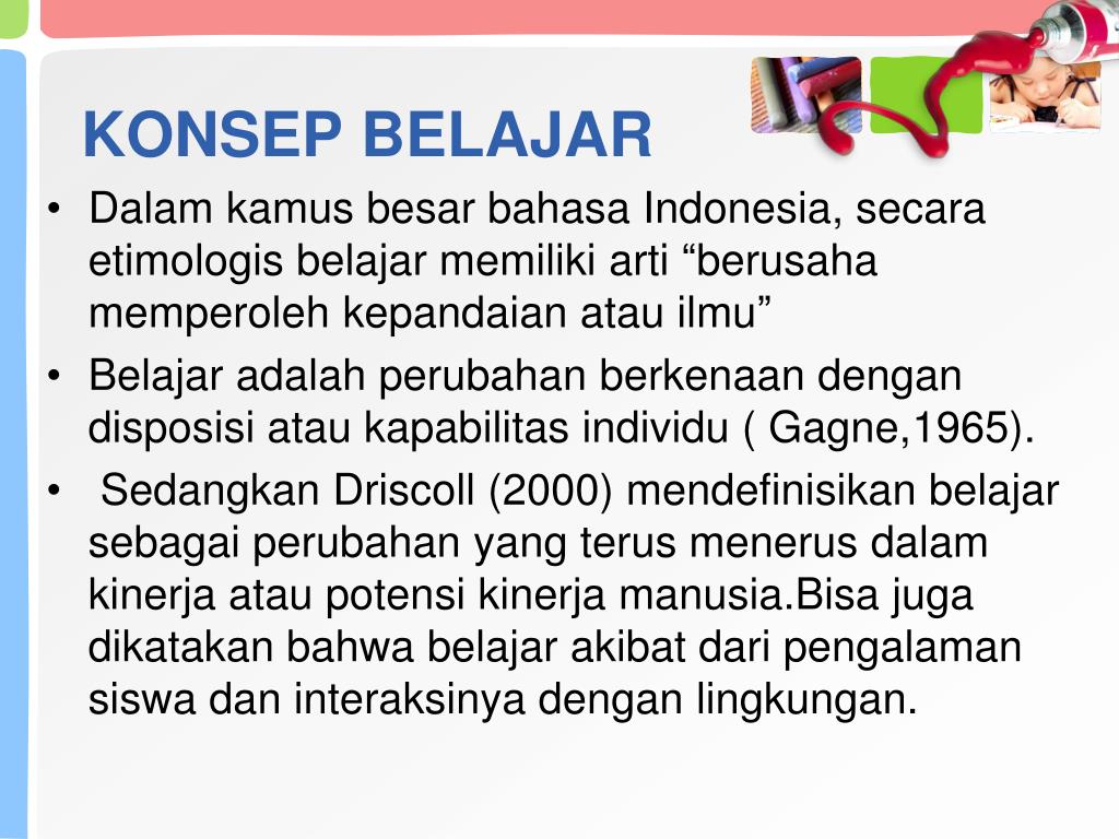 PPT - Konsep Belajar dan Pembelajaran dalam Pengembangan Kurikulum ...