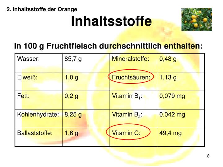 PPT - Experimentalvortrag OC „Die Chemie der Orange“ PowerPoint ...