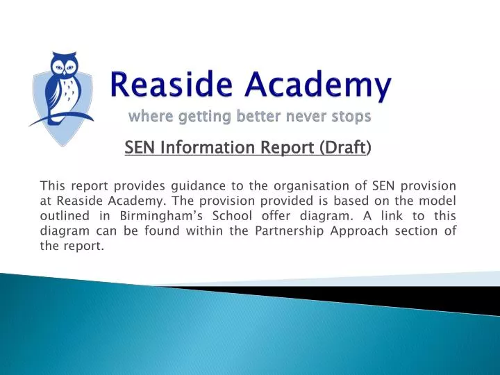 PPT - Reaside Academy where getting better never stops PowerPoint ...