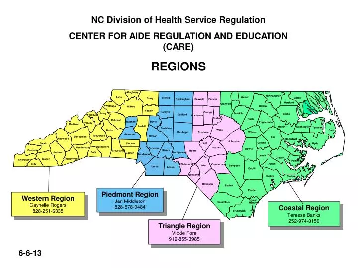 PPT - NC Division of Health Service Regulation CENTER FOR AIDE ...