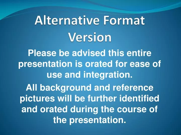 PPT - Alternative Format Version PowerPoint Presentation, free download ...