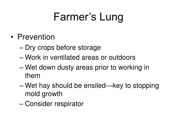 PPT - Farmer’s Lung and Silo Filler’s Disease PowerPoint Presentation ...