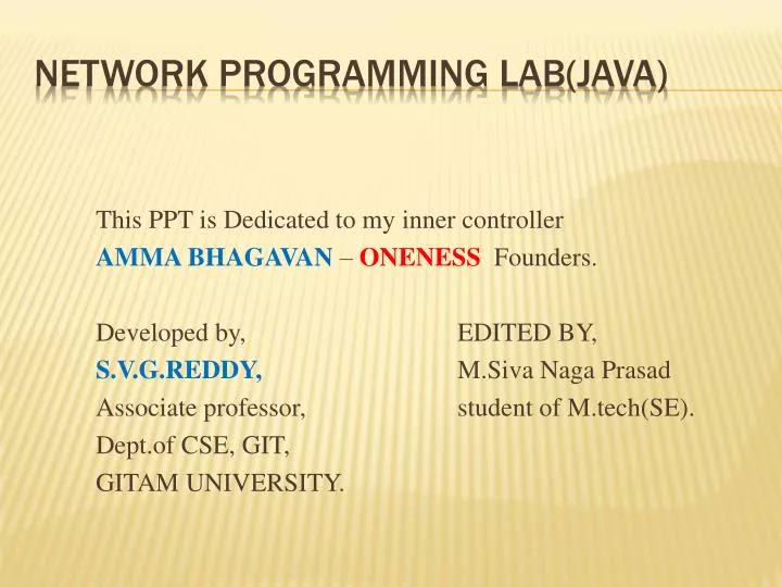 PPT - Network Programming lab(java) PowerPoint Presentation, free ... PPT - Network Programming lab(java) PowerPoint Presentation, free ...