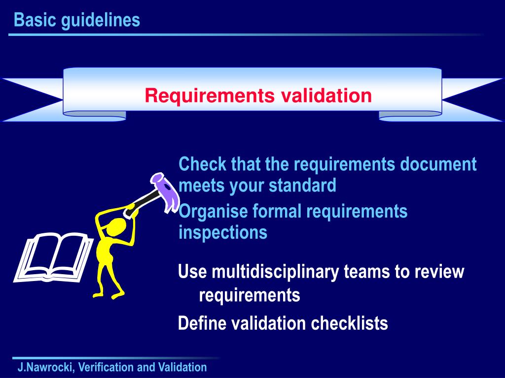 PPT - Requirements Verification & Validation PowerPoint Presentation ... PPT - Requirements Verification & Validation PowerPoint Presentation ...