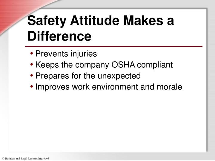 PPT - Safety Attitude PowerPoint Presentation - ID:5820142