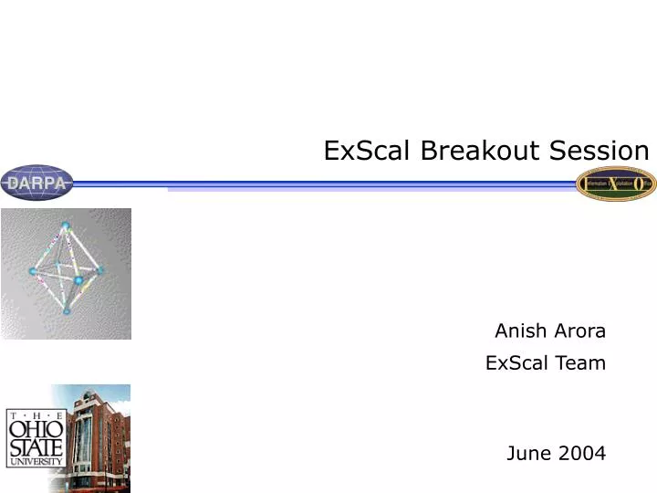PPT - ExScal Breakout Session PowerPoint Presentation, free download ...