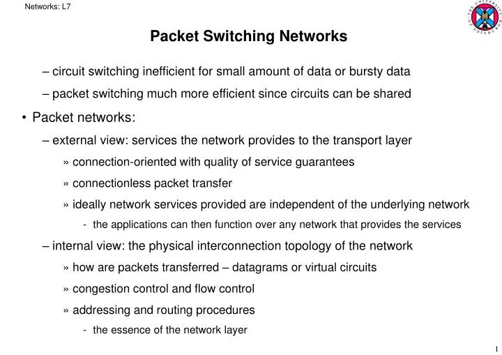 PPT - Packet Switching Networks PowerPoint Presentation, free download ...