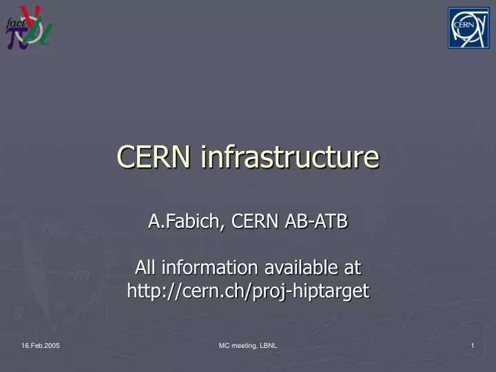 PPT - CERN infrastructure PowerPoint Presentation, free download - ID ...