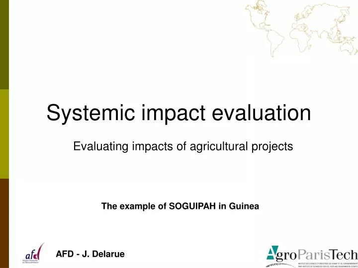 PPT - Systemic impact evaluation PowerPoint Presentation, free download ...